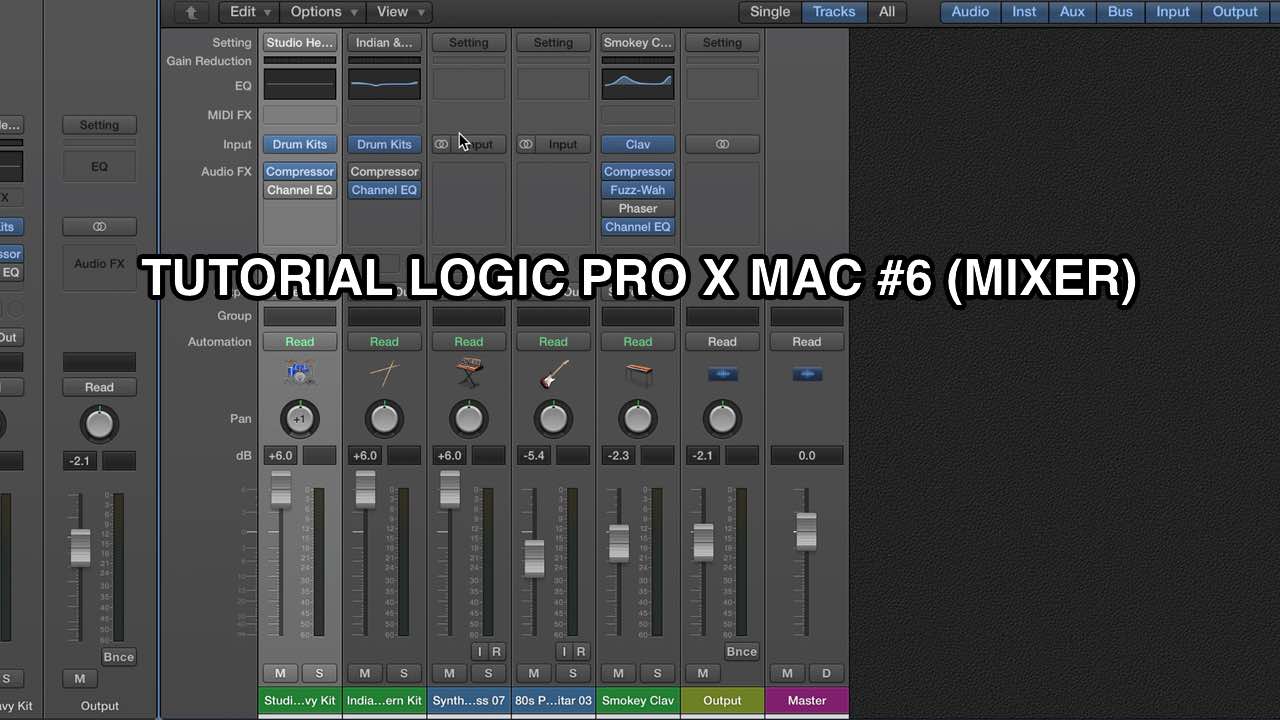 Tutorial Logic Pro X - #6 (Mixer) [VIDEO]